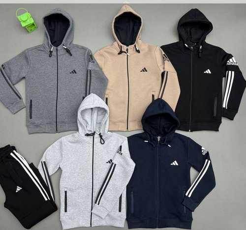 Adidas костюм трехнитка флис 8-16 лет