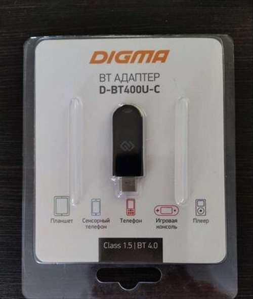 Bluetooth адаптер Digma D-BT400U-C (USB-C)