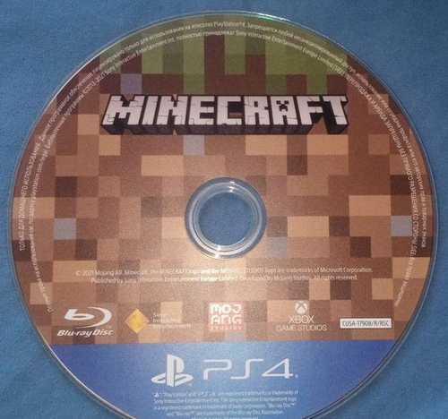 Minecraft PS4 диск