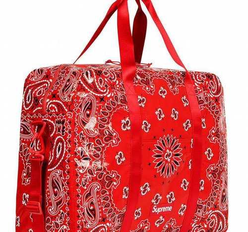 Сумка Supreme Bandana Tarp Large Duffle Bag Red