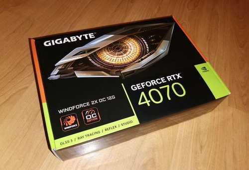 Видеокарта gigabyte nvidia RTX4070 12GB GV-N4070WF