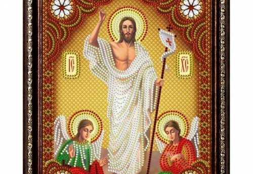 Икона алмазная мозаика "Воскресение Христово"