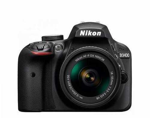 Зеркальный фотоаппарат Nikon D3400 Kit 18-55 VR AF