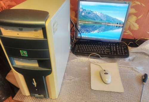 Компьютер для офиса с ЖК и штрихсканером