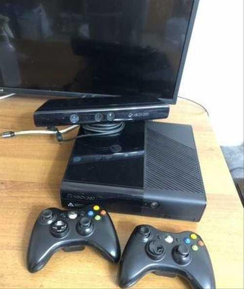 Xbox 360 E250gb, RGH/2дж/Kinect + 30 игр