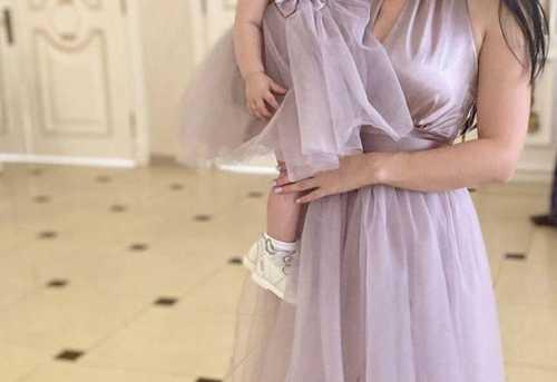 Платье фемели лук (мама+дочка), детское платье