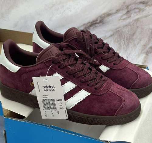 Adidas gazelle maroon бордо 36 41