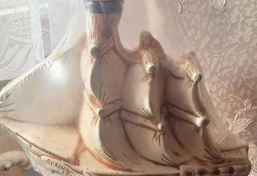 Графин с рюмками корабль коллекционный керамика