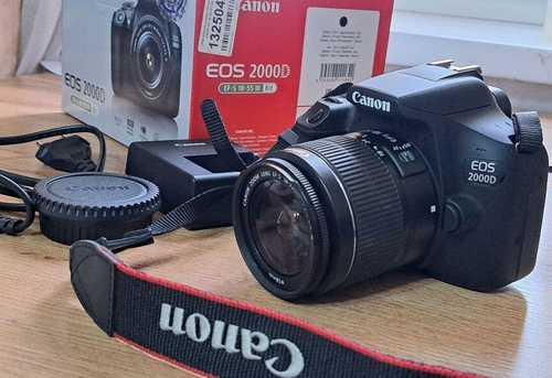 Зеркальный фотоаппарат Canon EOS 2000D Kit 18-55mm