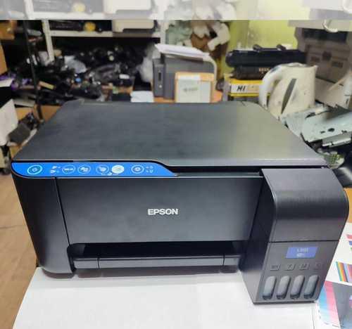 Цветное струйное мфу Epson L3151 пробег 1150 стр