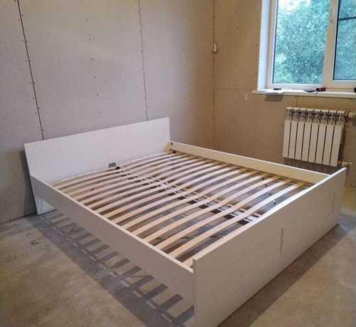 Продается новая двуспальная кровать IKEA, Brimnes