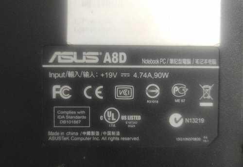 Asus A8D запчасти