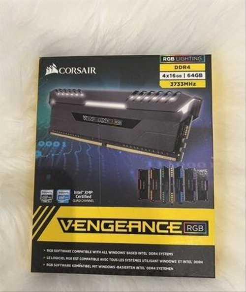 Corsair Vengeance RGB 64GB (4 x 16GB) DDR4 3733MHz