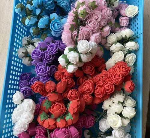 Цветы розы из фоамирана