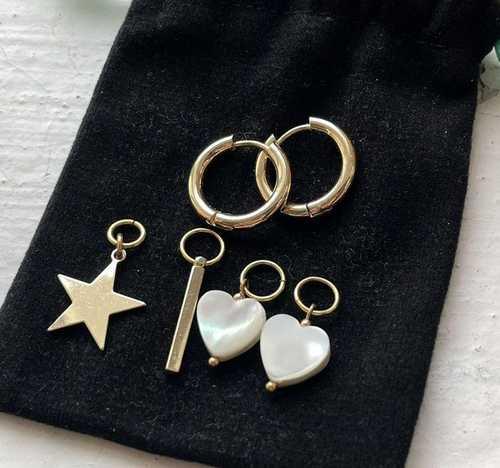Серьги из стали