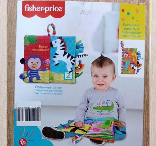 Развивающие игрушки мягкая книжка Fisher Price