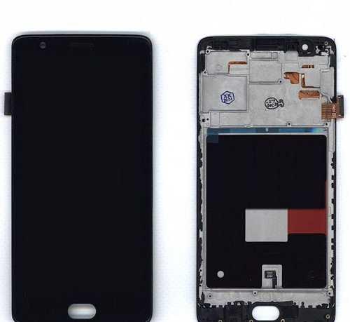 Модуль - для OnePlus 3T (TFT) черный c рамкой