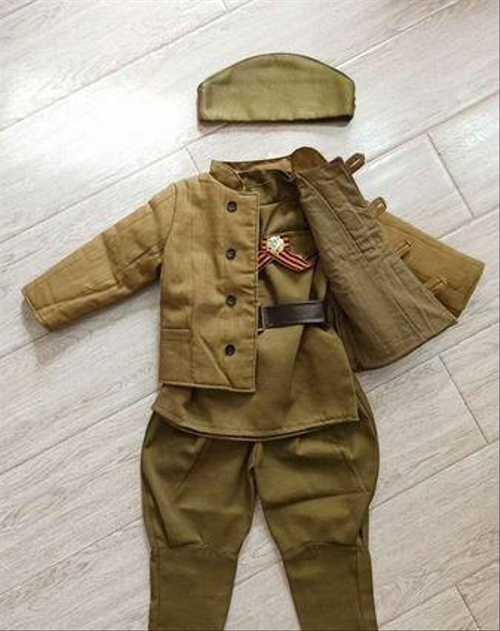 Детский военный костюм на день Победы на 1-2 года