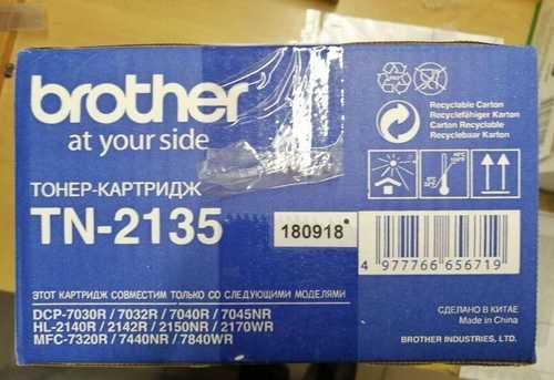 Brother Тонер-картридж, оригинал, Черный TN-2135