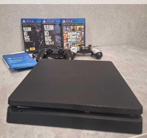 Sony playstation 4 slim 1tb с играми