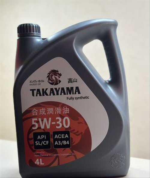 Масло Takayama 5/30 4л синт