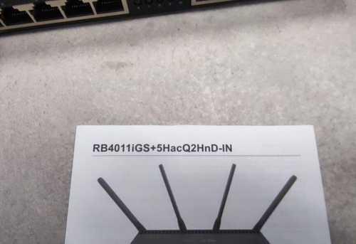 Wi-fi роутер mikrotik rb4011igs+5hacq2hnd-in
