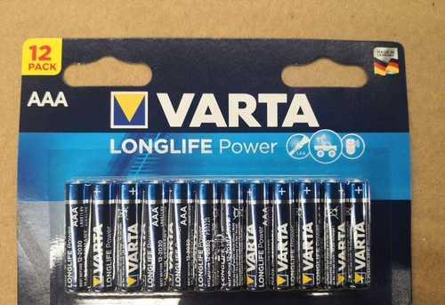 Батарейки 12 Varta LongLife Power AA LR06 AAA LR03