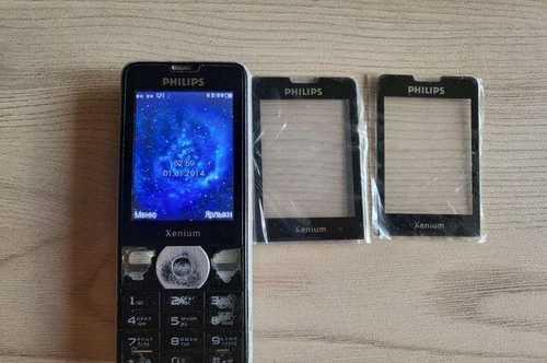 Кнопочный телефон Philips Xenium x1560 + 3 стекла