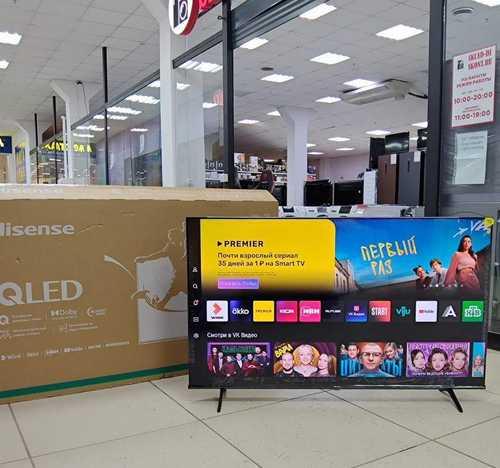 55" (139 см) Телевизор QLed Hisense Vidaa