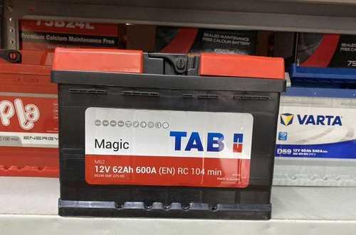 Аккумулятор Tab Magic 62Ач 600А Доставка бесплатно