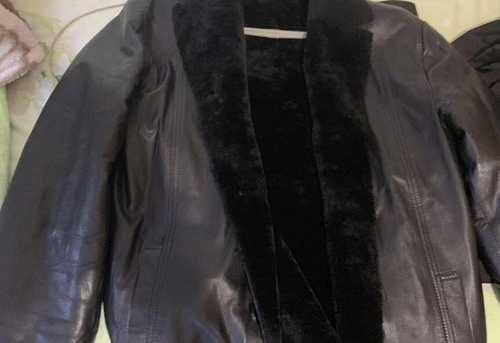 Кожанная куртка натуральная мужская 48 50 размер