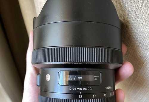 Объектив Sigma 12-24mm f/4 DG HSM Art Canon EF