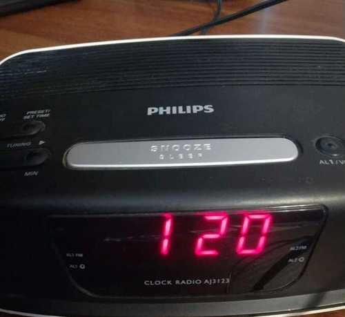 Радио часы philips