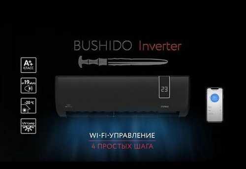 Черный кондиционер Funai bushido Inverter