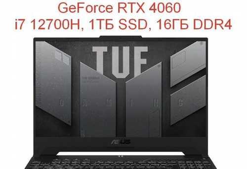 Новый ноутбук asus, i7 12700H, RTX 4060, 1тб, 16гб