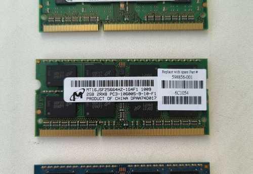 Память ноутбука ddr3 1х4gb; 6х1gb