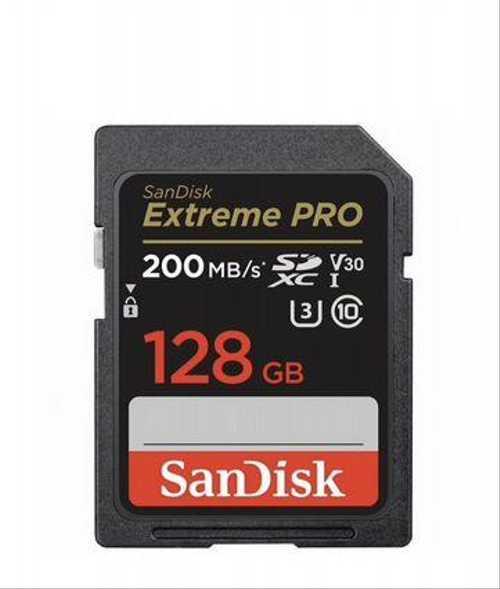 Sandisk extreme pro 128gb 200 mb/s новая