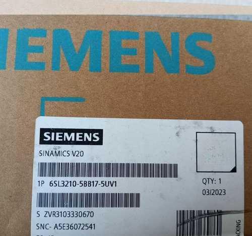 Частотник Siemens Sinamics V20