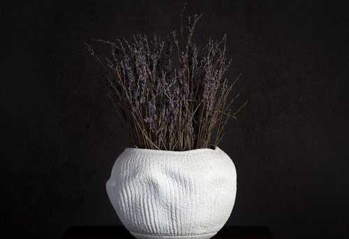 Авторская керамическая ваза White vase 03