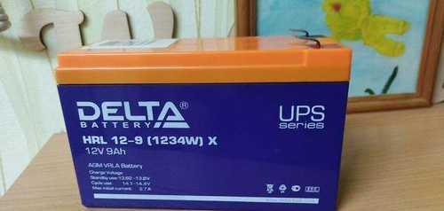 Аккумулятор Delta для ибп и т. п. 12в 9А свежий