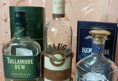 Tullamore Dew, Кочари, Белуга пустые бутылки