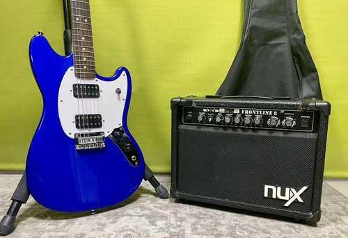 Электрогитара Fender с комбиком NUX