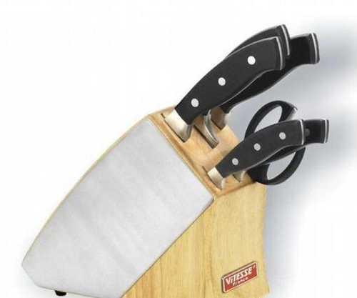  кухонных ножей с подставкой | Festima.Ru - Мониторинг объявлений