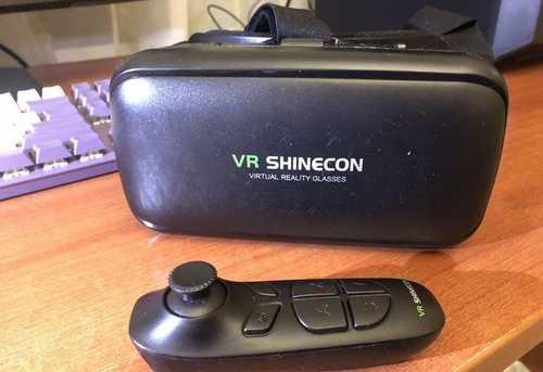 VR шлем shinecon с наушниками и геймпадом