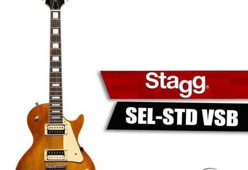 Электрогитара stagg SEL-STD gold