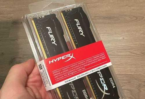 HyperX Fury Kingston 2x8 Гб 2400мгц