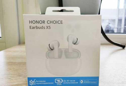 Новые наушники Honor Earbuds X5 White