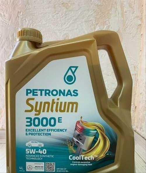 Petronas syntium 3000 E 5W-40 Синтетическое 4 л