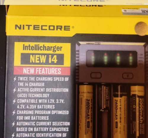 Зарядное устройство nitecore i4