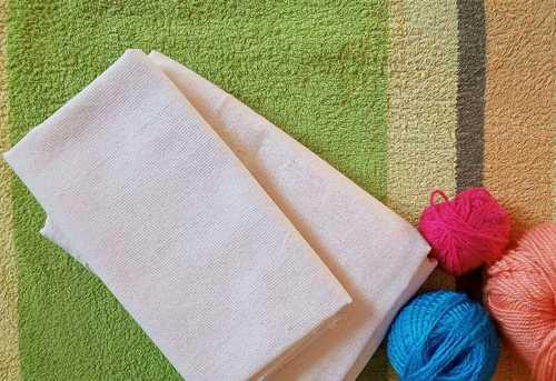 Ткань для ковровой вышивки (двунитка суровая) 10м